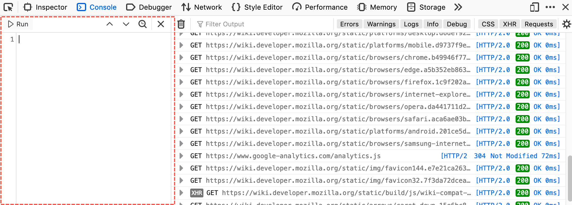 The JavaScript Input Interpreter Firefox Source Docs Documentation